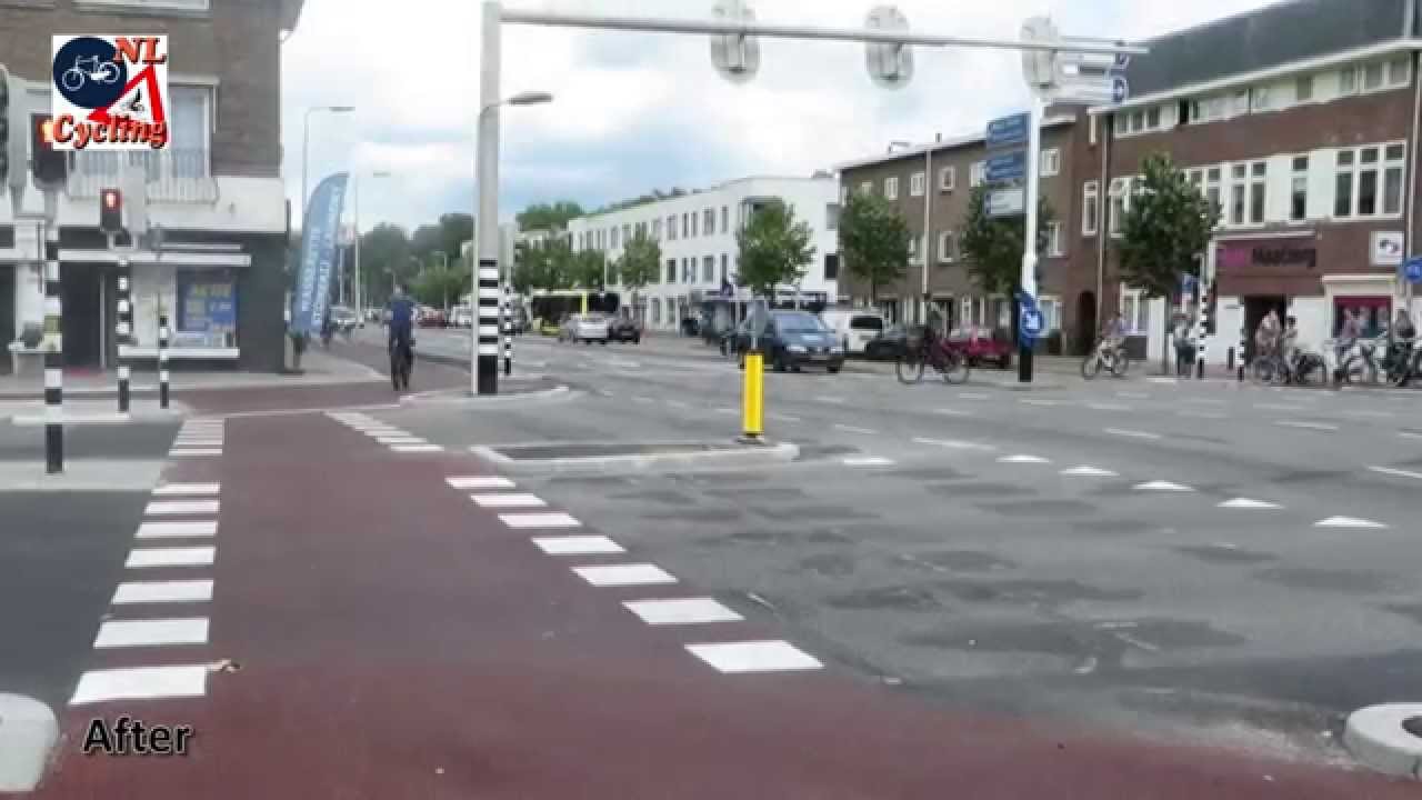 Intersection reconstruction in The Netherlands creates paths for ...